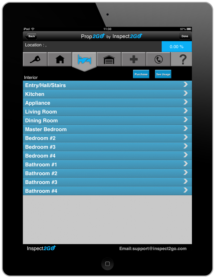 Prop2GO IPad Property Inspection App Inspect2GO Prop2GO IPad Property Inspection App Inspect2GO